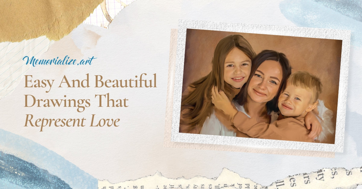 5 Easy And Beautiful Drawings That Represent Love | Memorialize Art